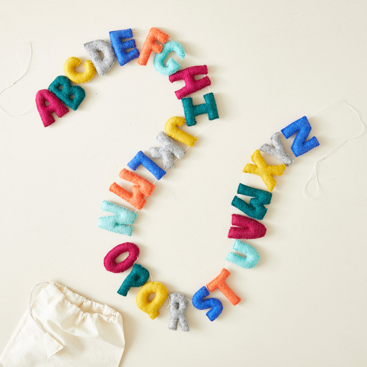 ABC Letter Garland Felt Alphabet ABC Kids 200cm – AURA QUE