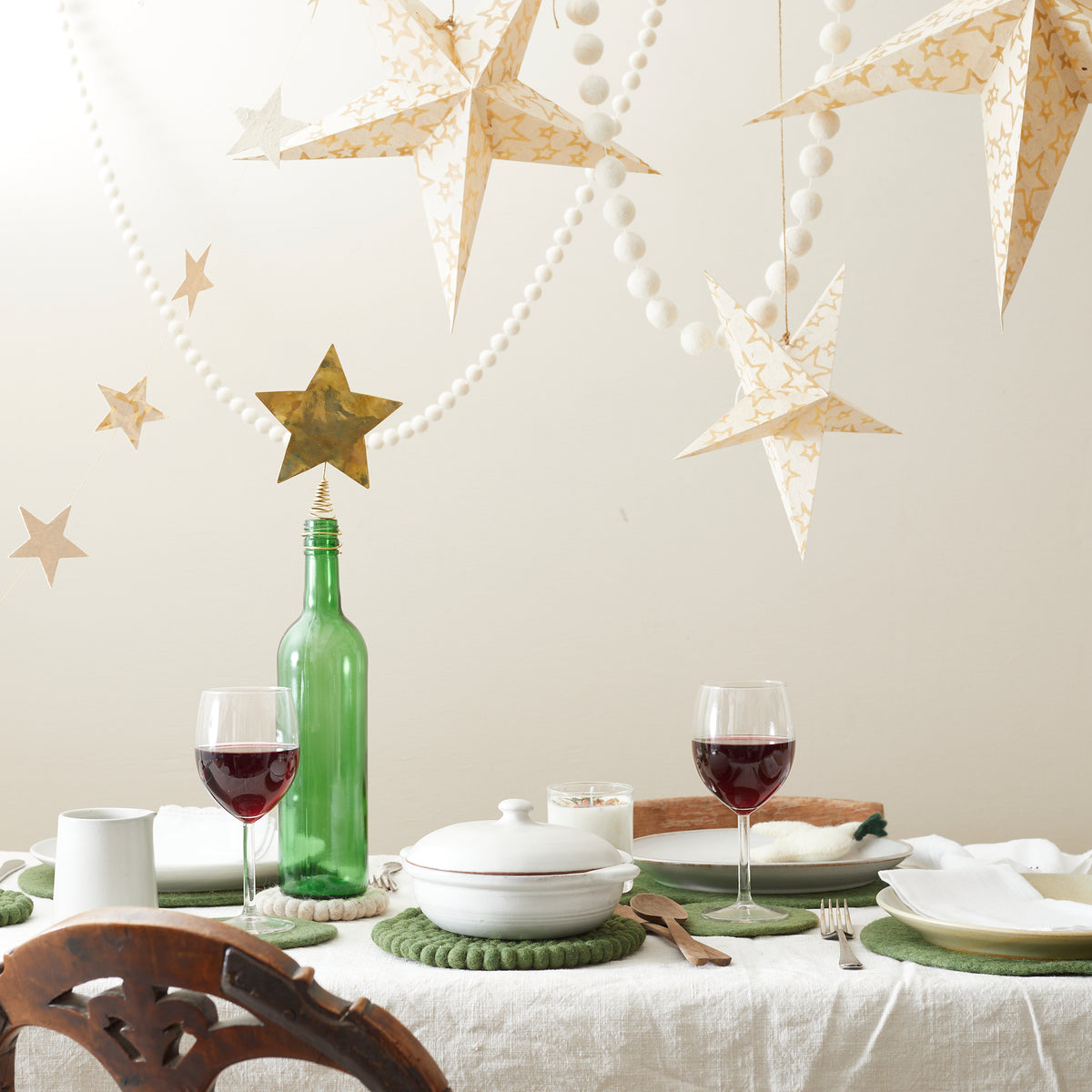 SITARA Brass Star Christmas Tree Topper Decoration – AURA QUE