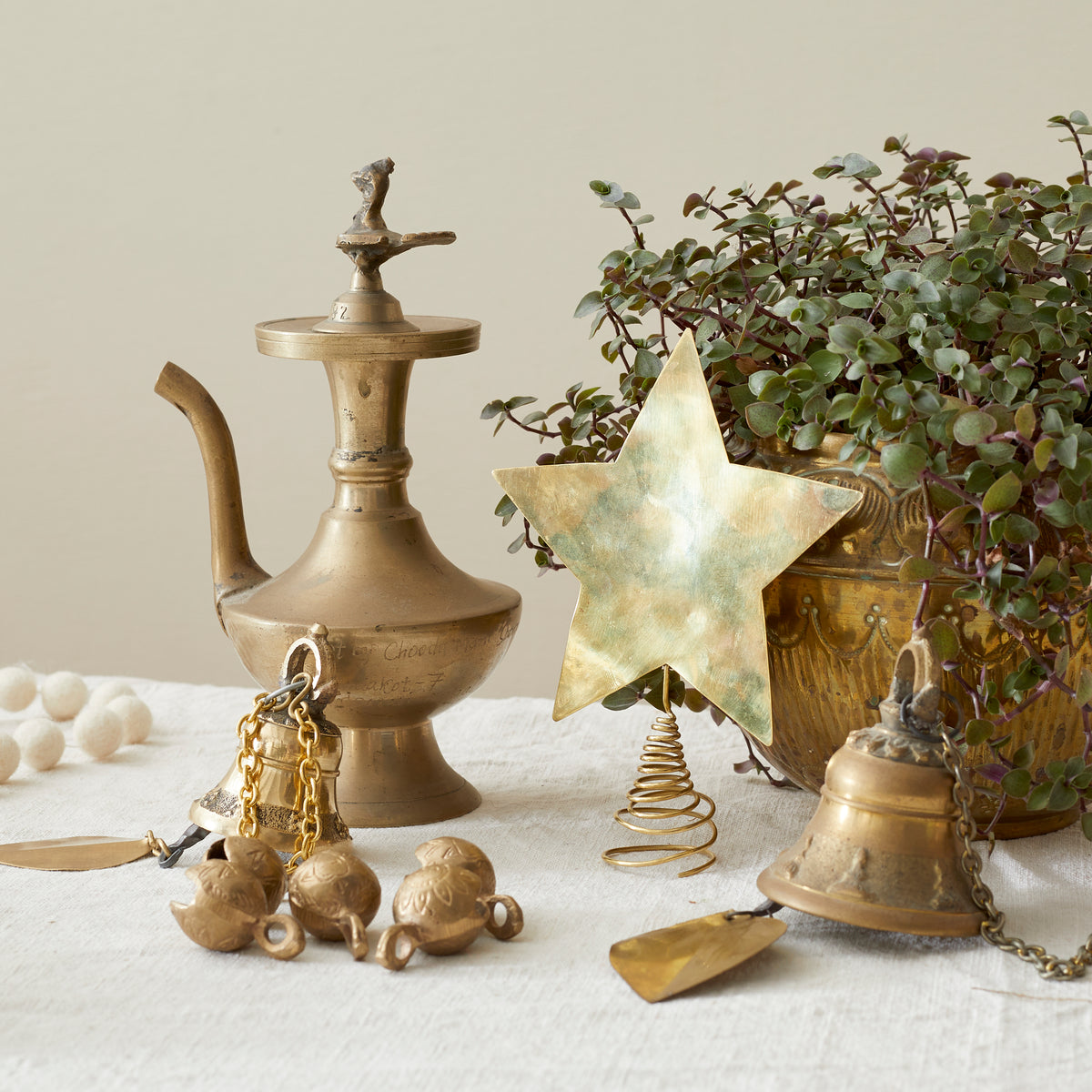 SITARA Brass Star Christmas Tree Topper Decoration – AURA QUE